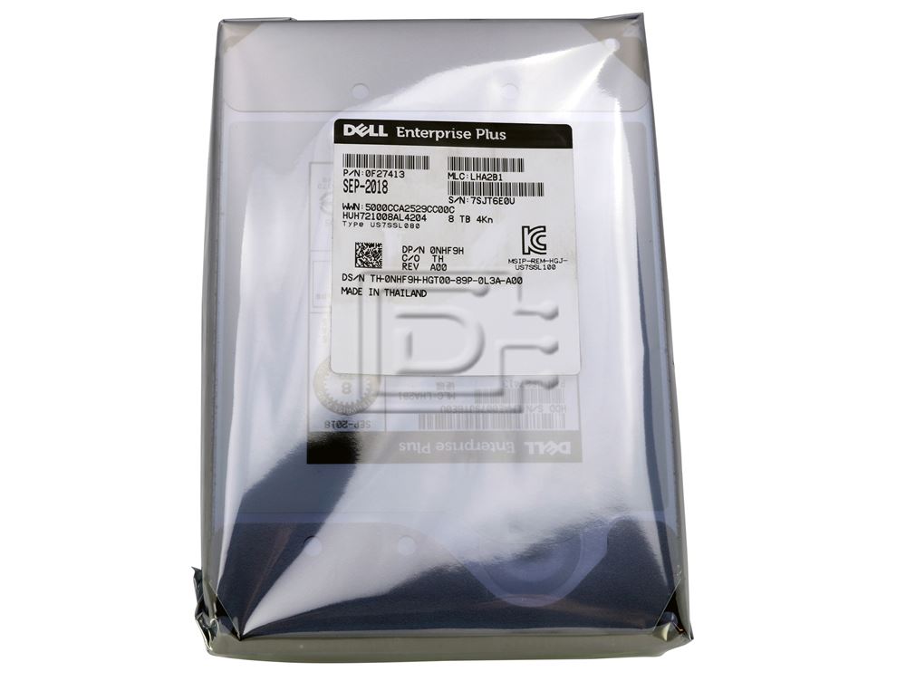 Dell Compellent NHF9H HGST / Hitachi Ultrastar He10 0F27413 / HUH721008AL4204 8TB 3.5" 12Gbps 7 ...