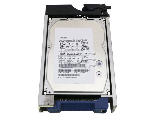 EMC 101-000-216 / 118032690-A02 / HGST HUS156060VLF400 / 0B24478 600GB 3.5" 4Gbps 15K FC 512 ...