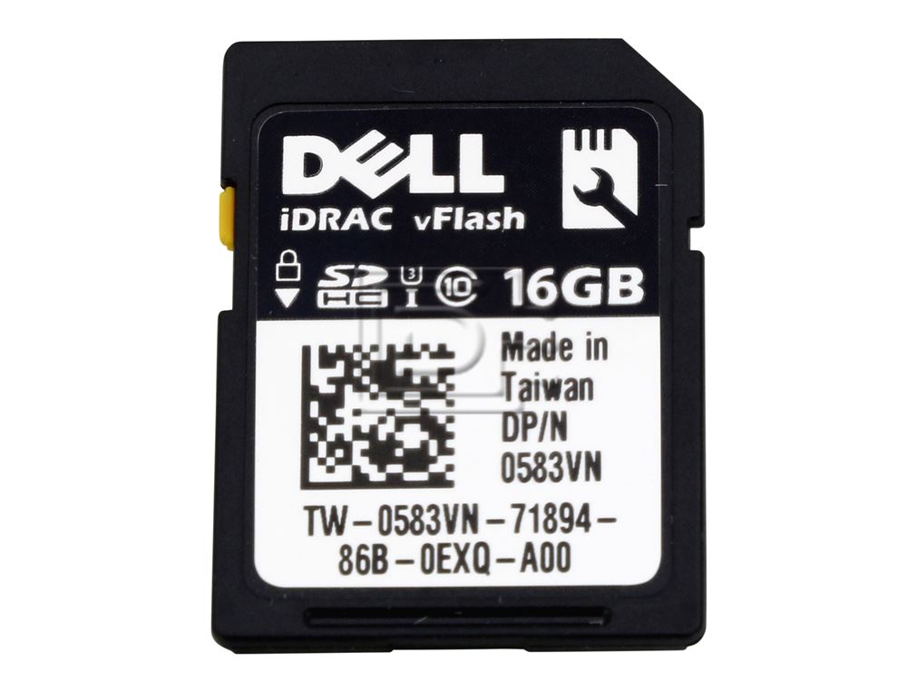 Dell 583VN iDRAC vFlash 16GB SD HC Class 10 C10 SD Card