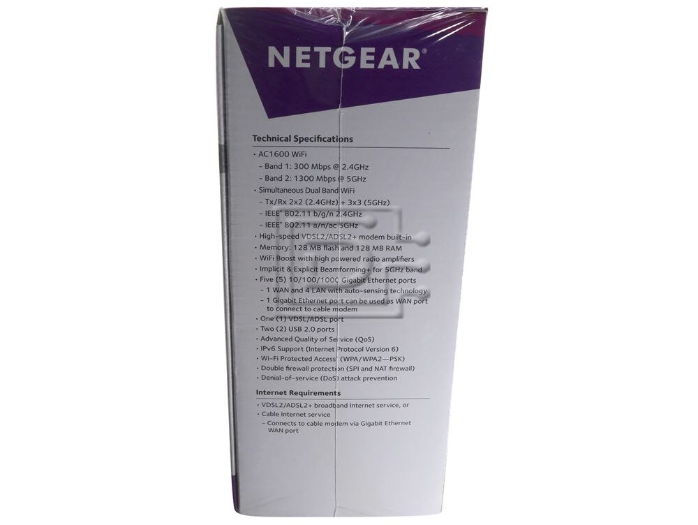 NetGear AC1600 D6400 Dual Band WiFi VDSL / ADSL Modem Router