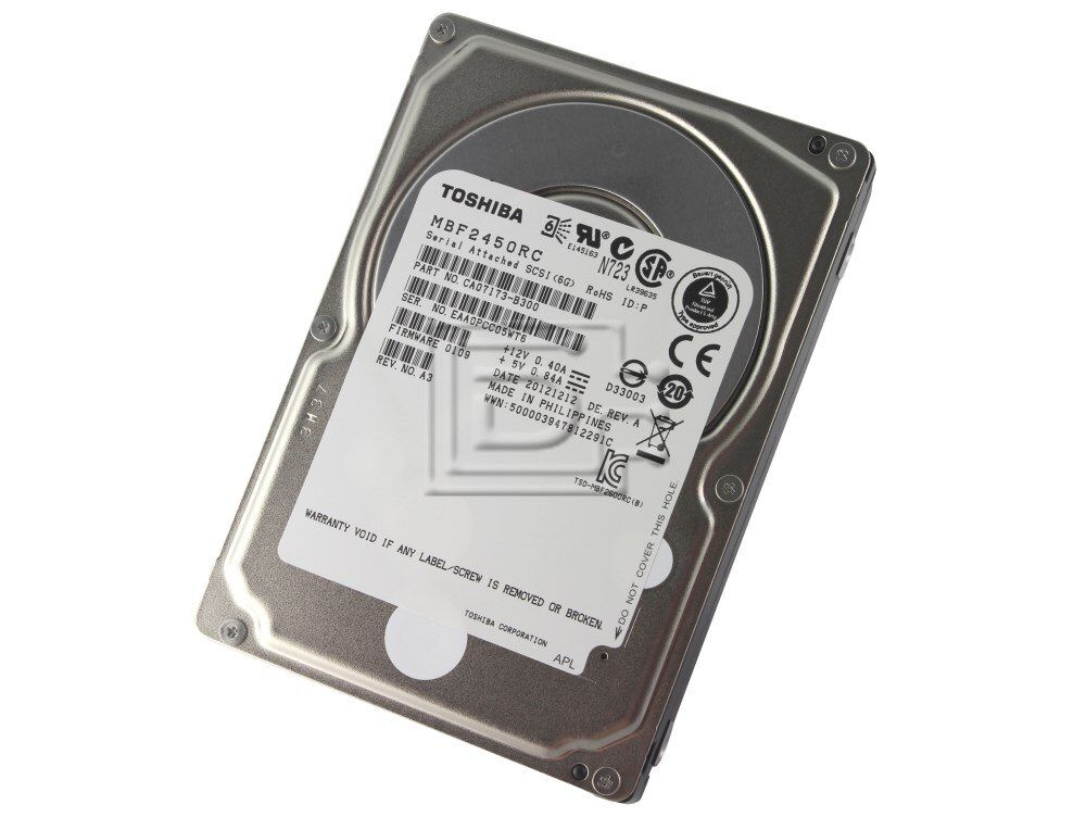 Toshiba / Fujitsu MBF2450RC Serial Attached SCSI / SAS Hard Disk Drives