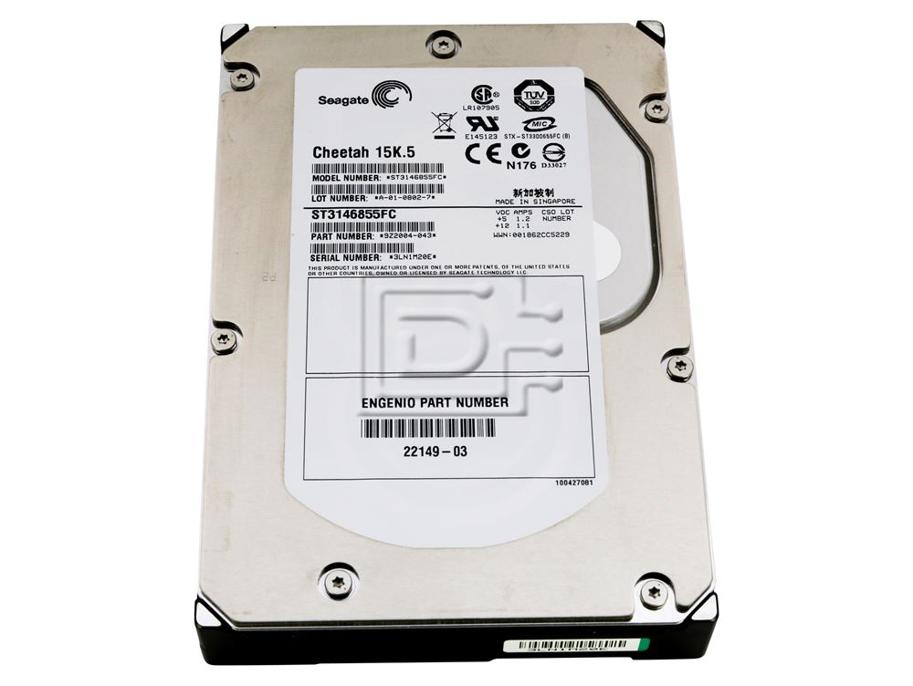 LSI Engenio 22149-03 / 22149-04 Seagate Cheetah 15K.5 146GB ST3146855FC ...